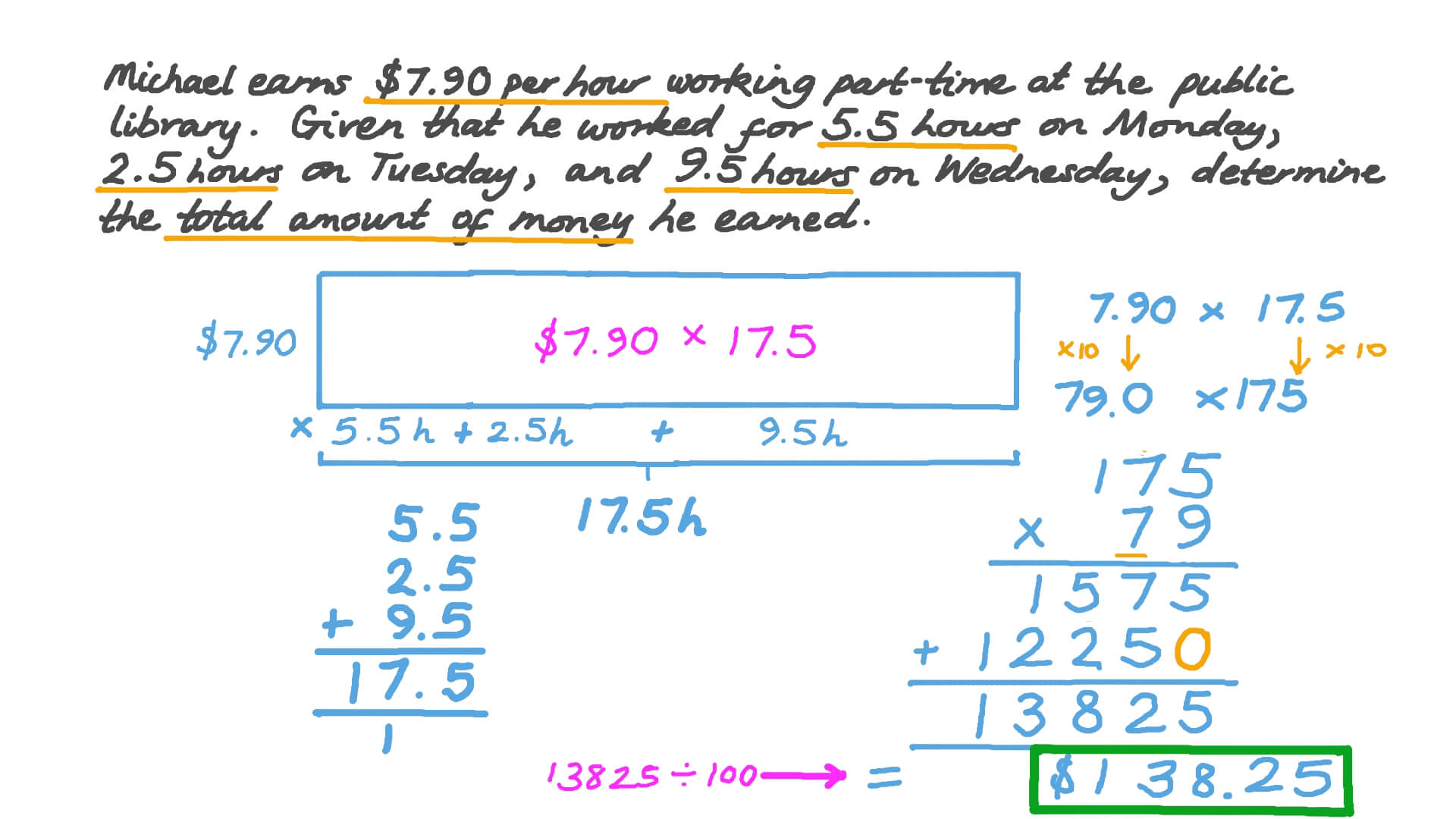 Question Video: Solving Word Problems by Adding and Multiplying Decimal Numbers | Nagwa