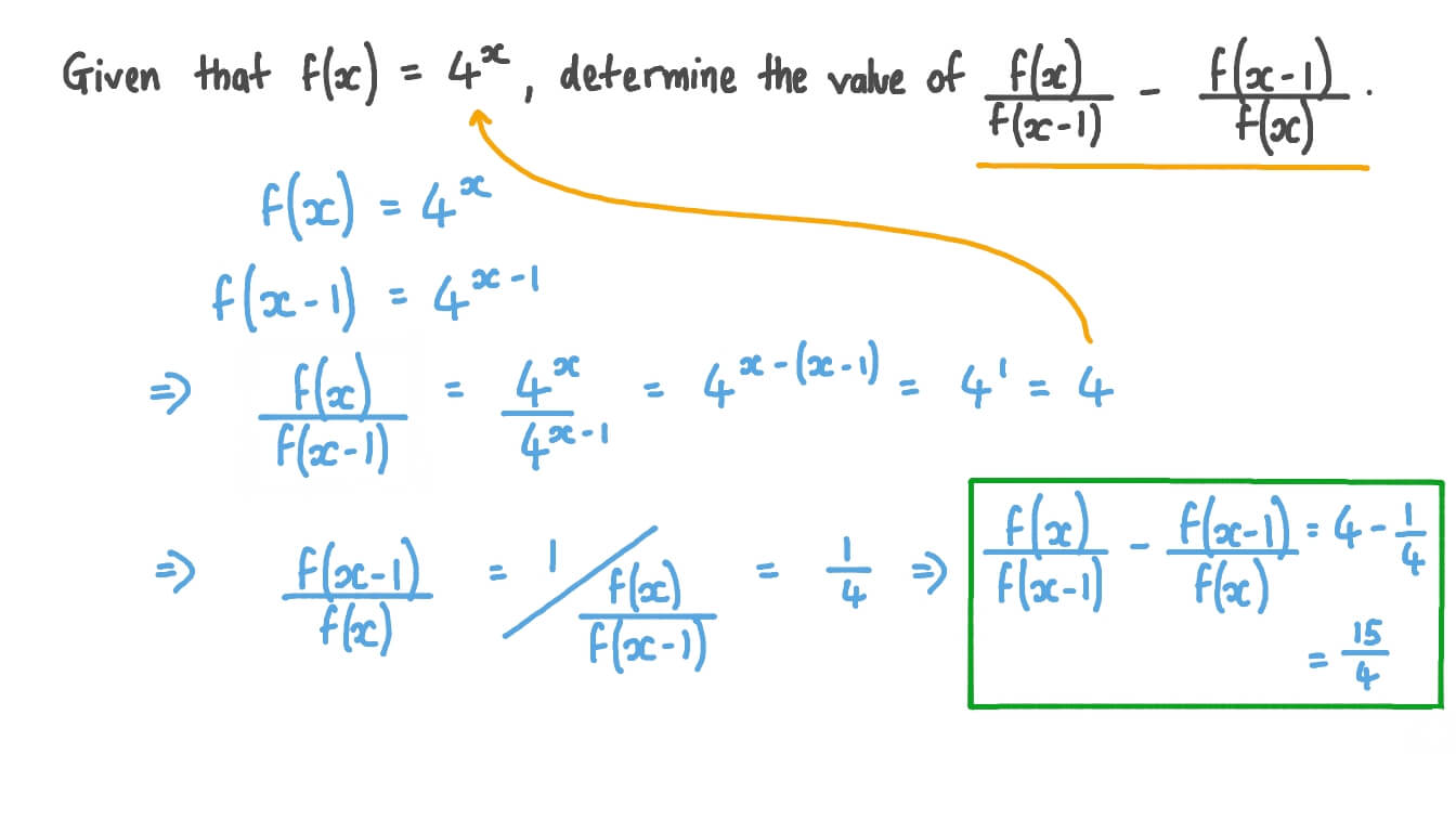 Question Video: Evaluating Exponential Functions | Nagwa