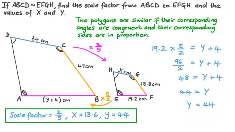 Lesson: Similarity of Polygons | Nagwa