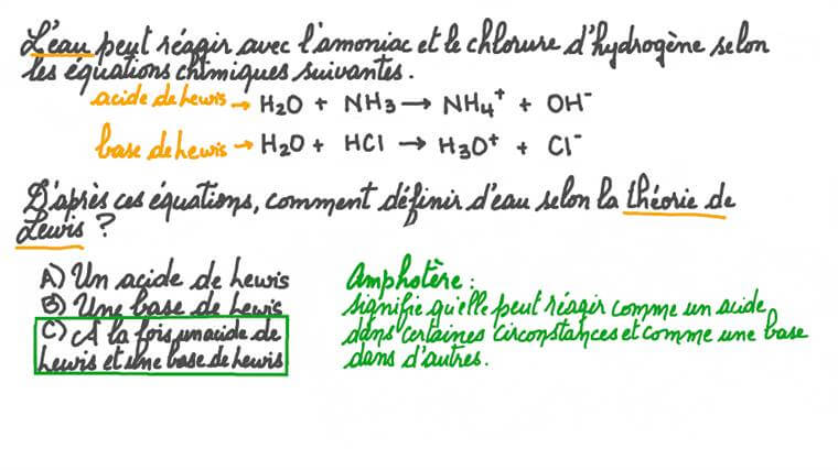 Leçon : Acides et bases de Lewis | Nagwa
