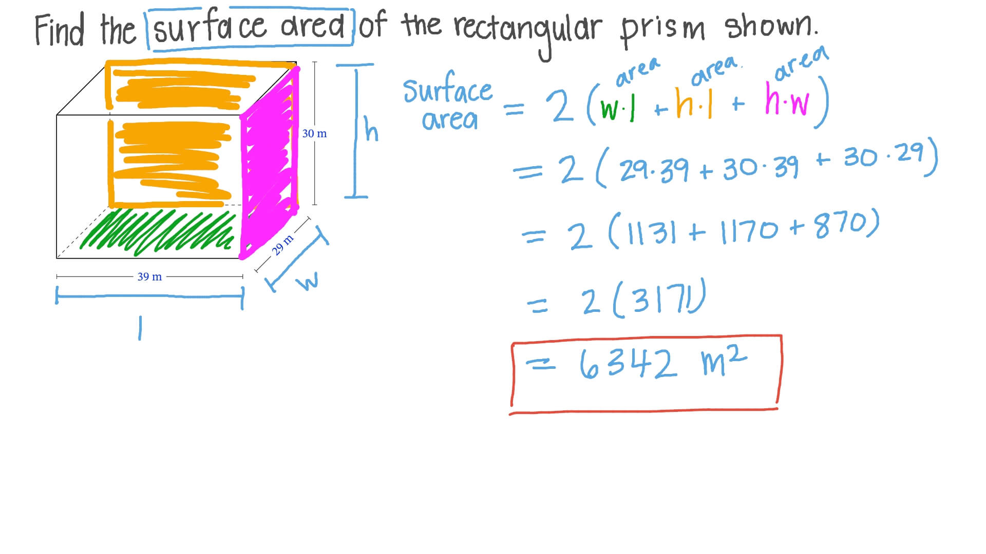 ion Video Finding The Total Surface Area Of A Rectangular Prism