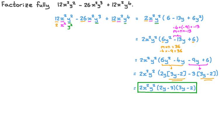 Lesson: Factoring Trinomials | Nagwa