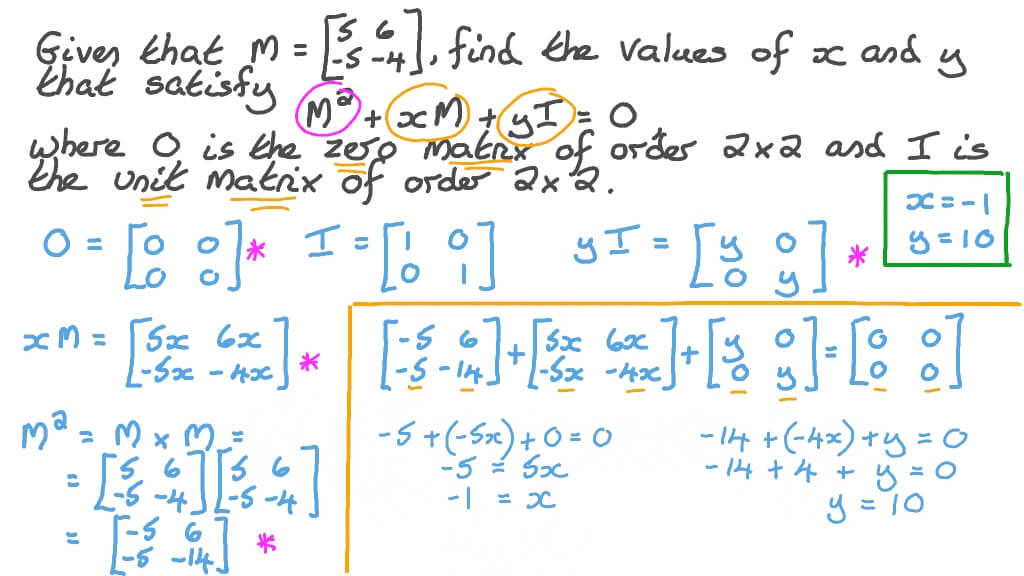 Question Video: Solving Systems of Linear Equations by Applying ...