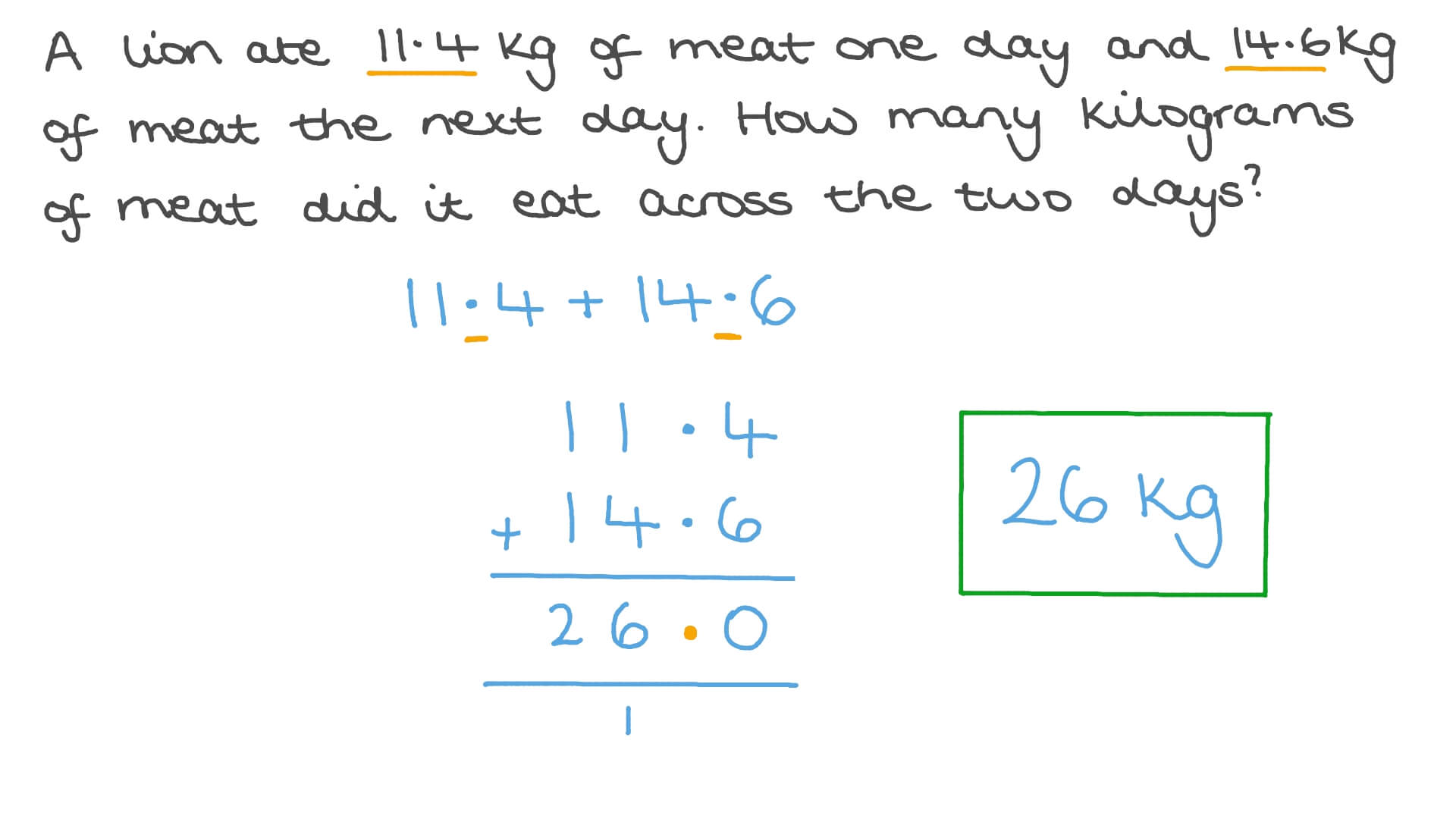Question Video: Solving Word Problems by Adding Two Decimal Numbers | Nagwa