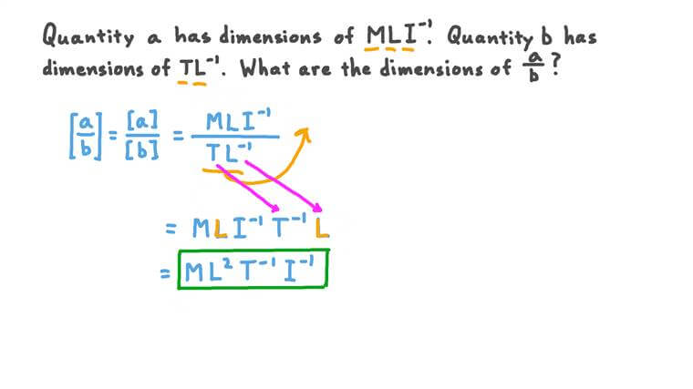 Lesson: Dimensional Analysis | Nagwa