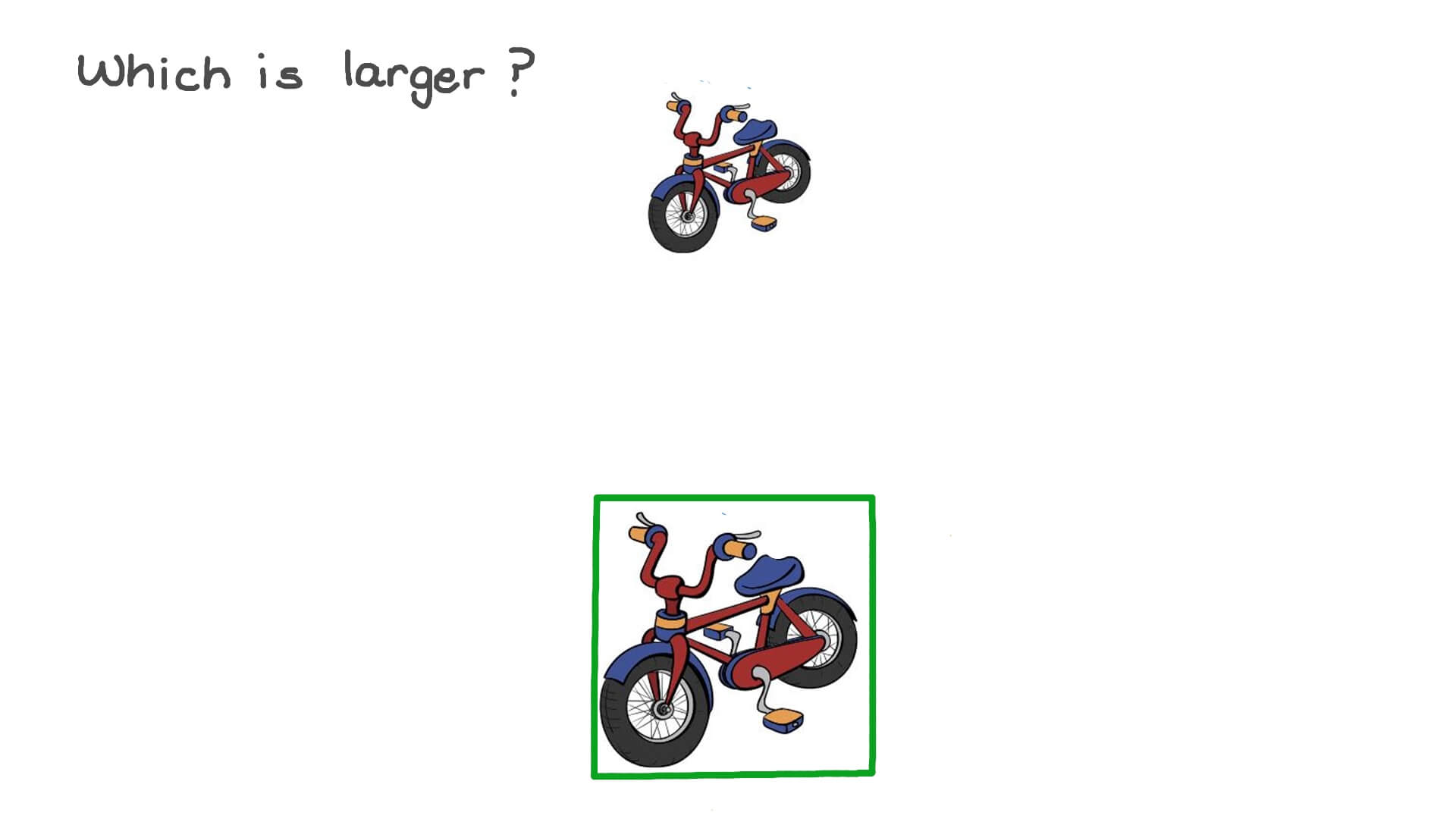 Question Video: Comparing Objects Based on One Shared Attribute | Nagwa