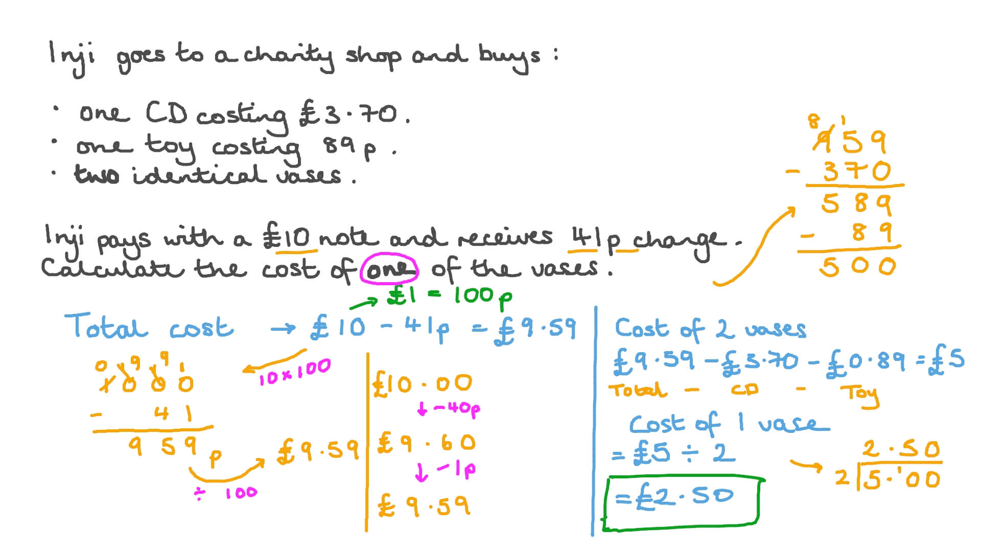 Video: GCSE Mathematics Foundation Tier Pack 5 • Paper 2 • Question 5 ...