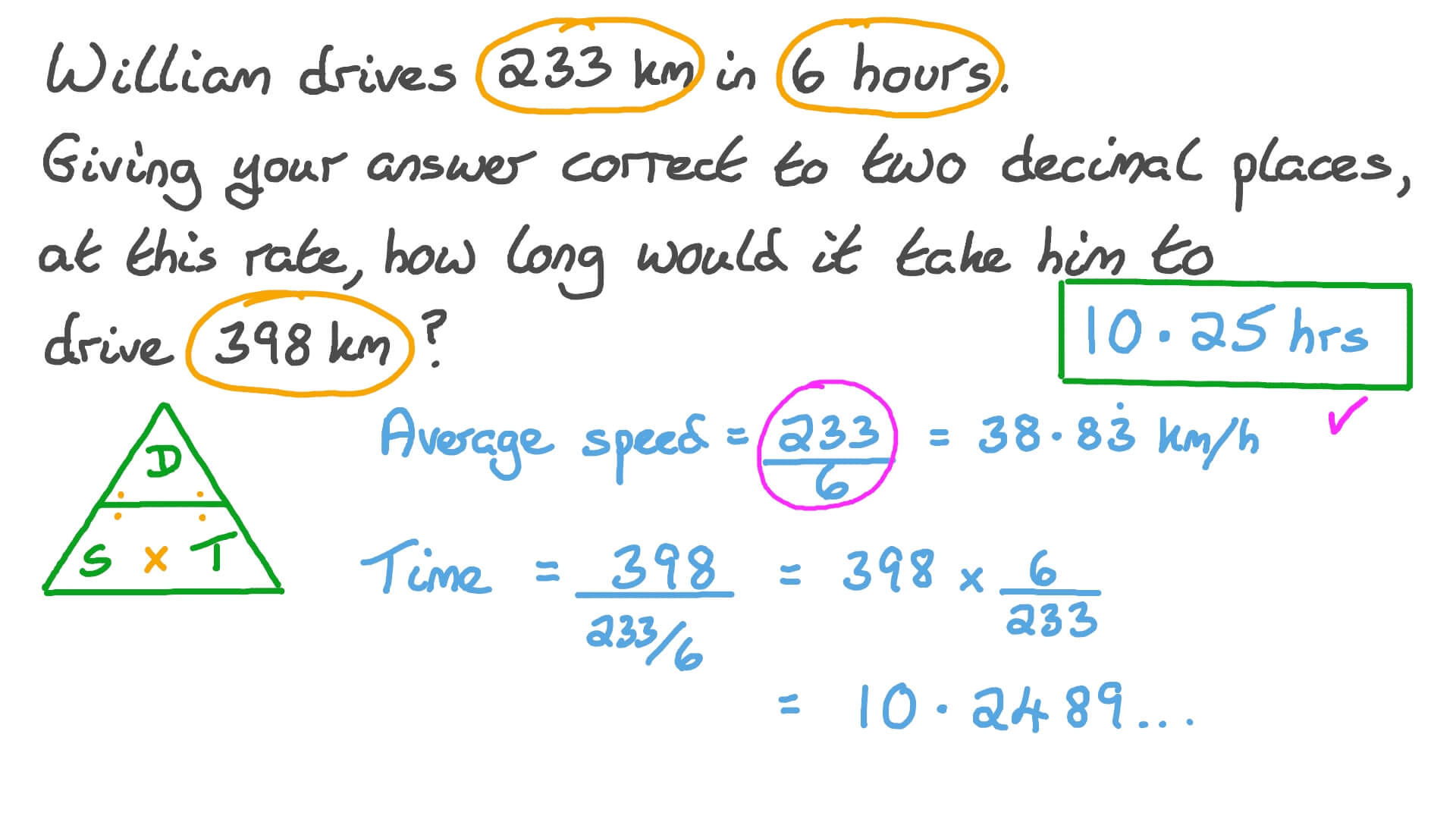 Question Video Solving Word Problems Involving Rates Nagwa