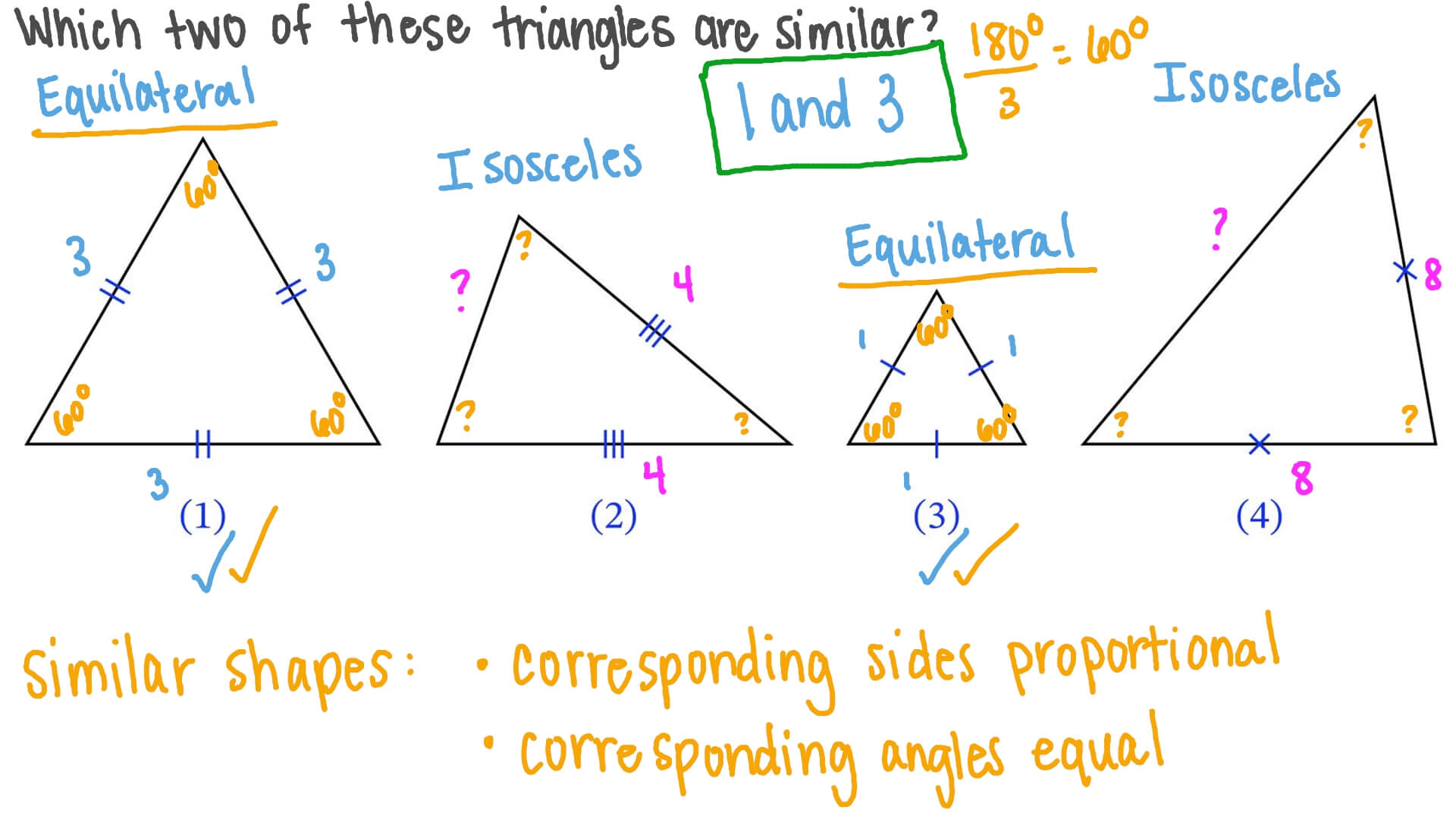 ion Video Identifying Similar Triangles Nagwa