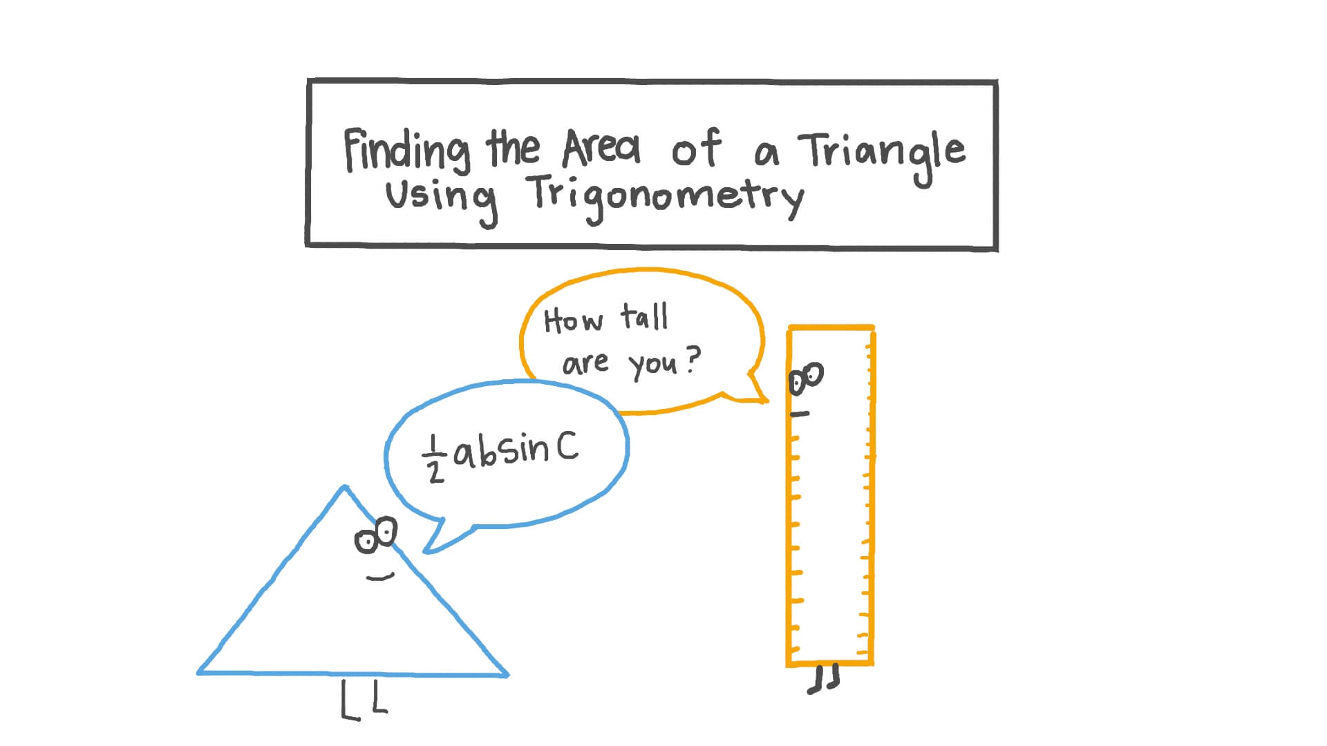 Video: Finding the Area of a Triangle Using Trigonometry | Nagwa