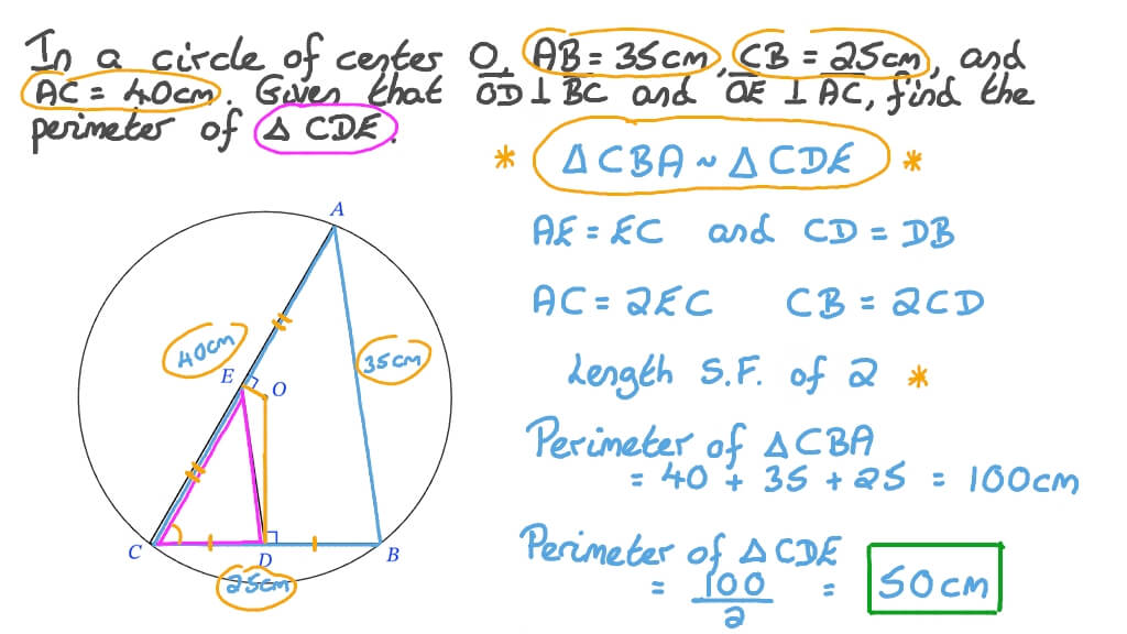 ion Video Finding The Perimeter Of Triangle Drawn Inside Another