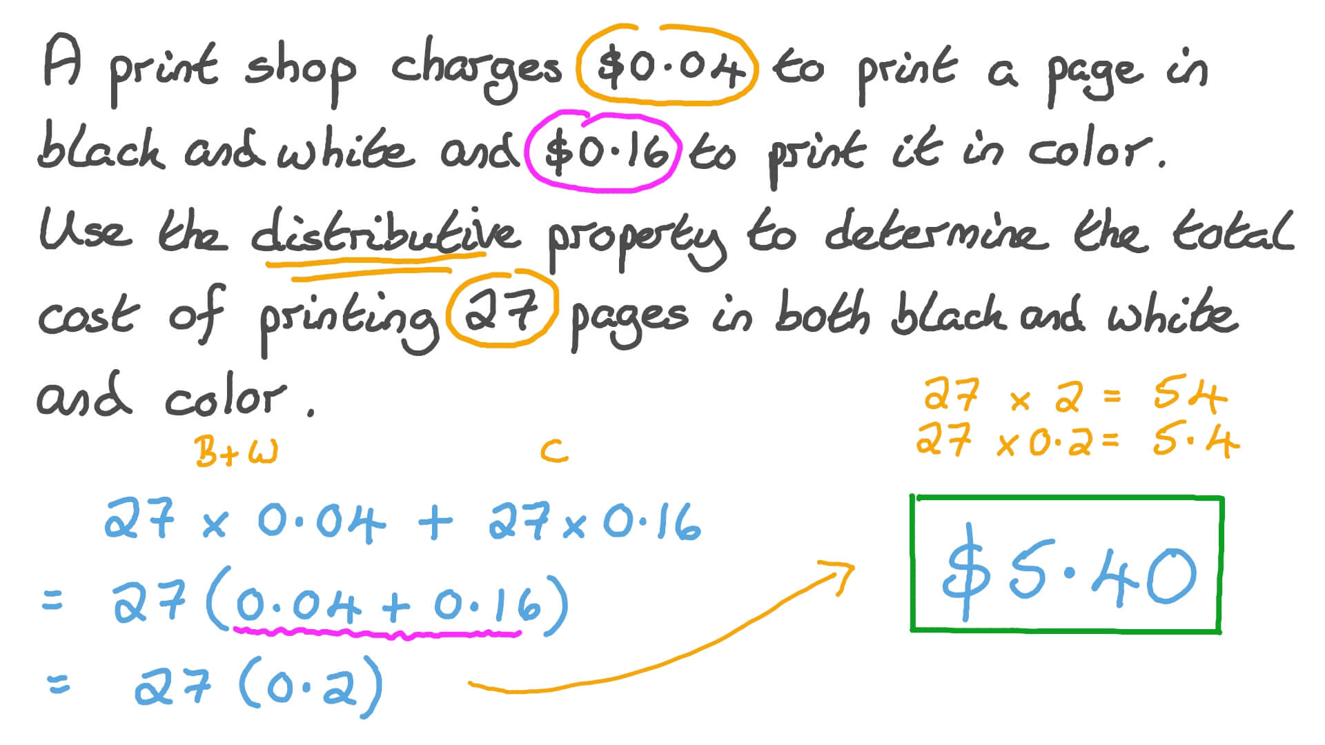 Question Video Solving Word Problems Involving Decimals Using The 