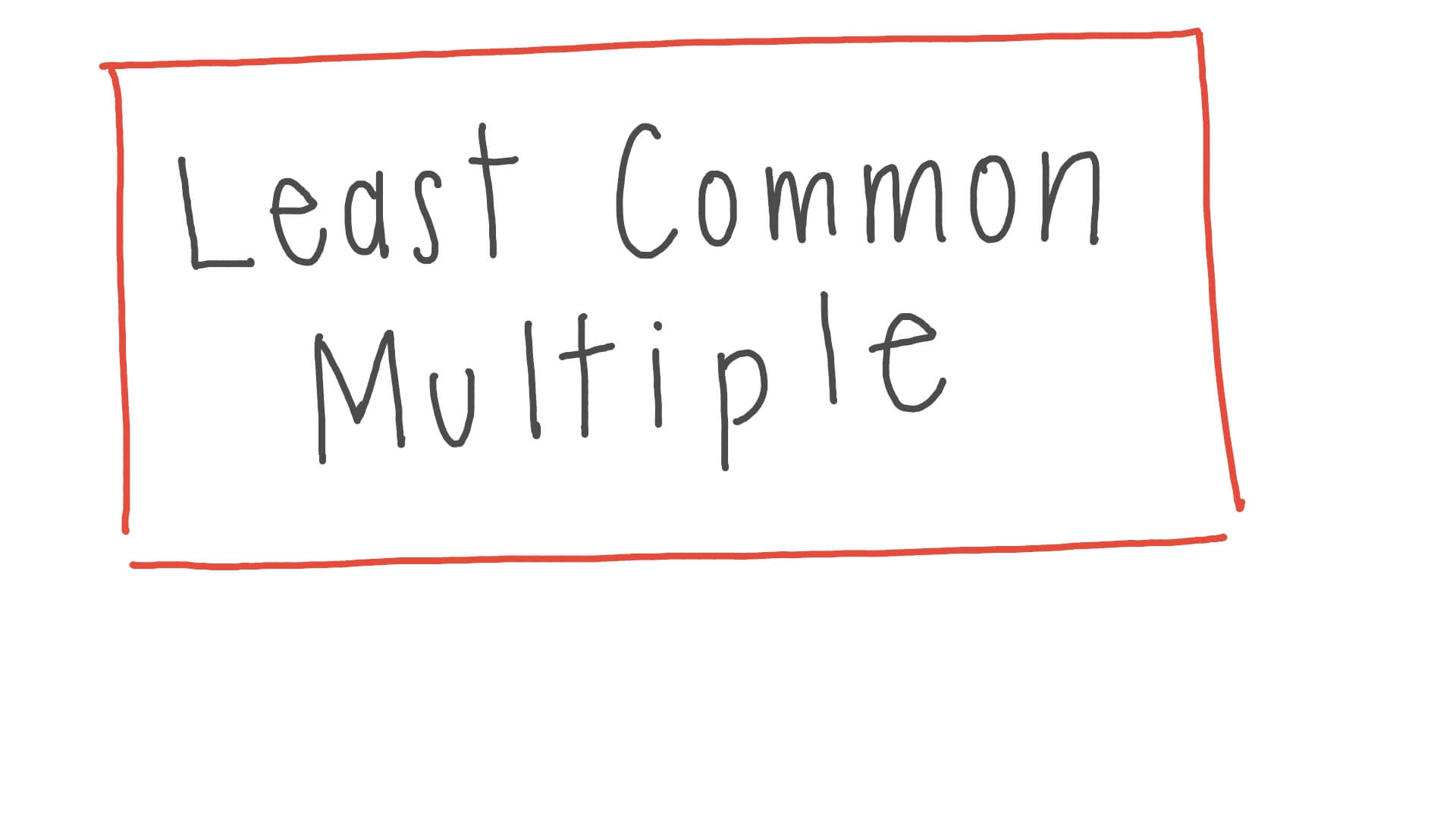 Lesson The Least Common Multiple Nagwa