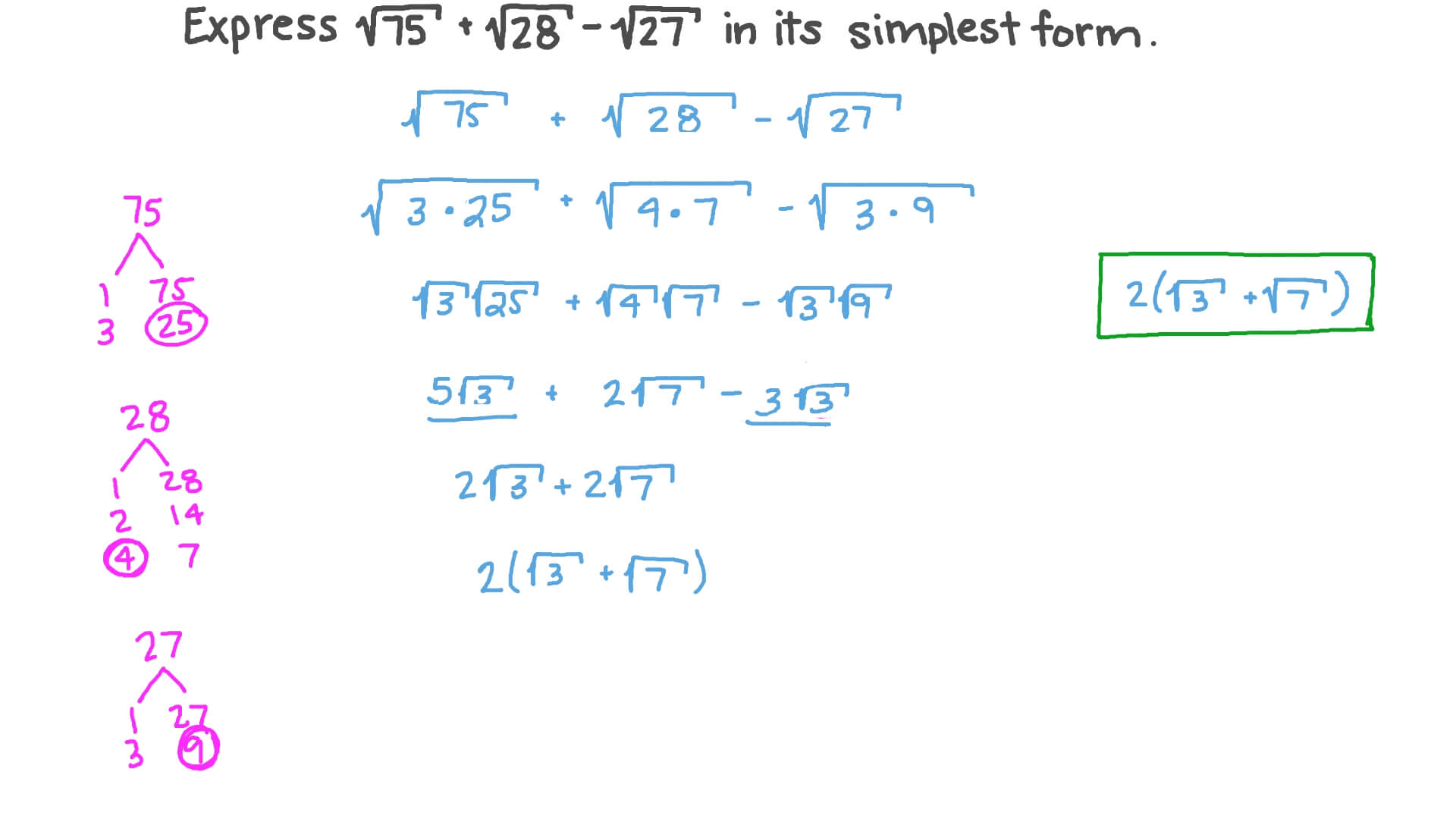 ion Video Simplifying Numerical Expressions Using Properties Of 