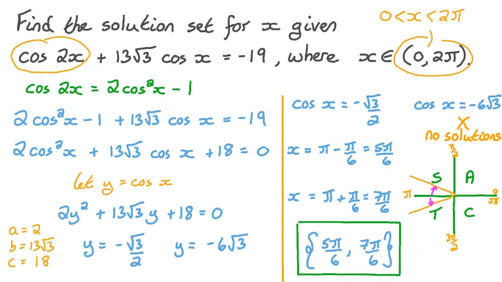 Question Video Solving Trigonometric Equations Nagwa question-video-solving-trigonometric-equations-nagwa