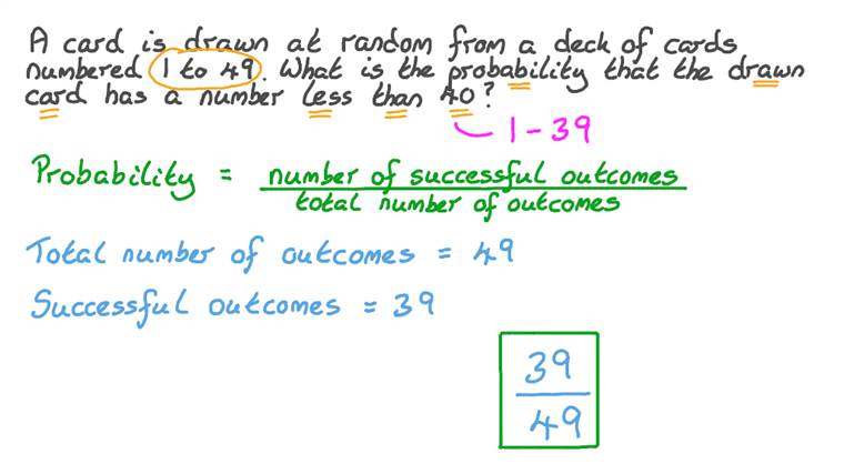 Lesson: Probability and Simple Events | Nagwa