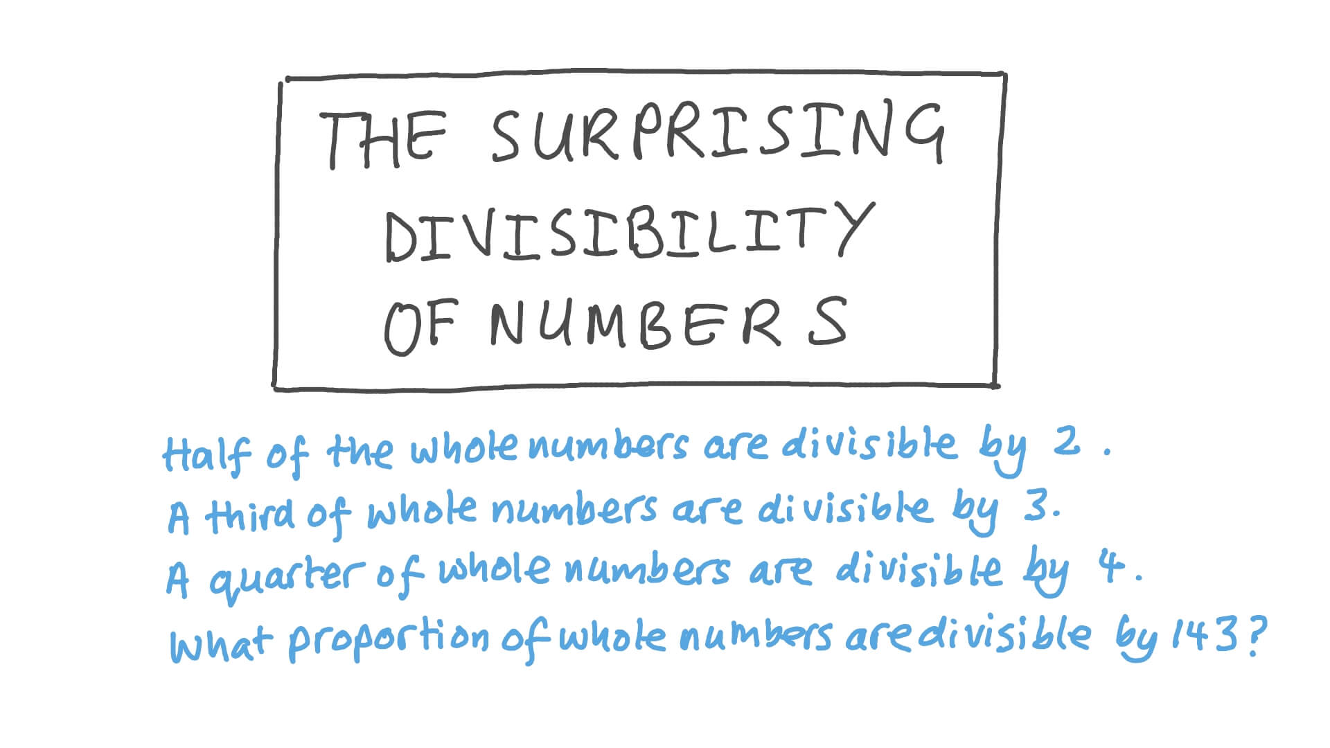 Pop Video: The Surprising Divisibility of Numbers | Nagwa