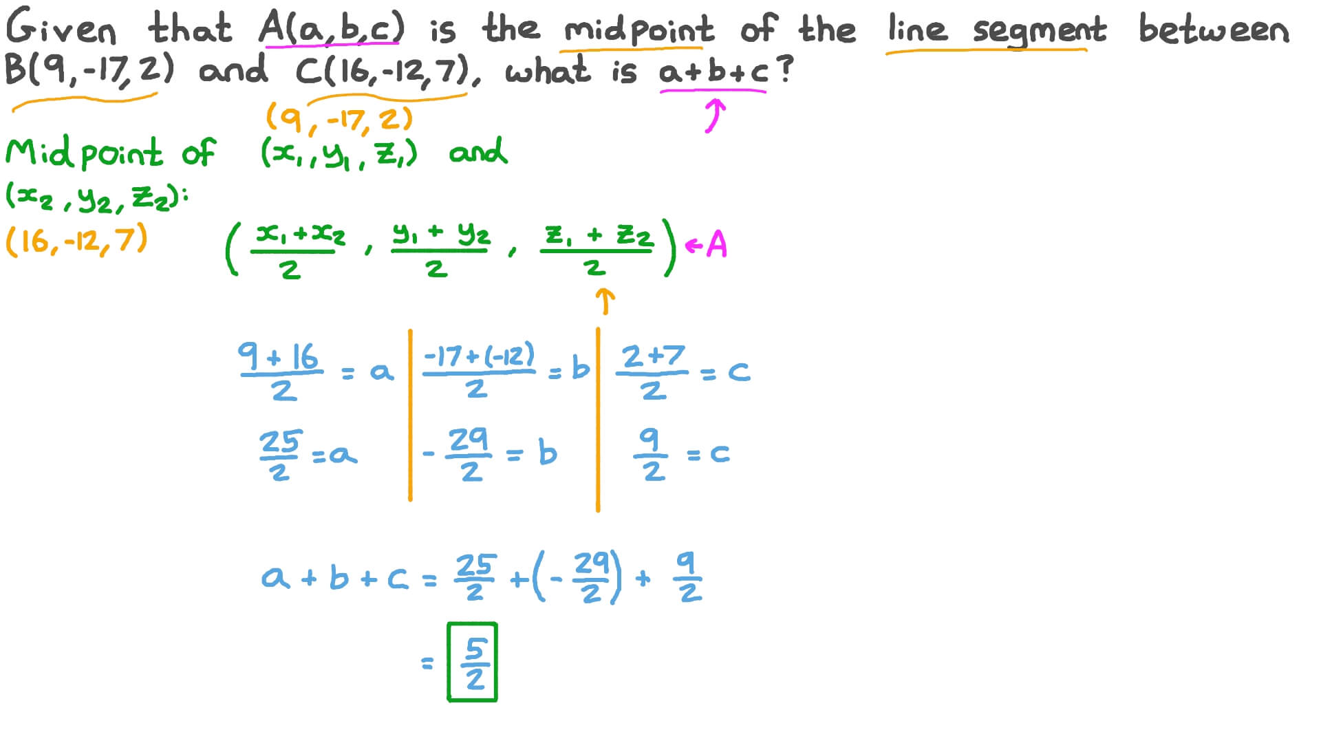 ion Video Finding The Unknown Coordinates Of The Midpoint Of A