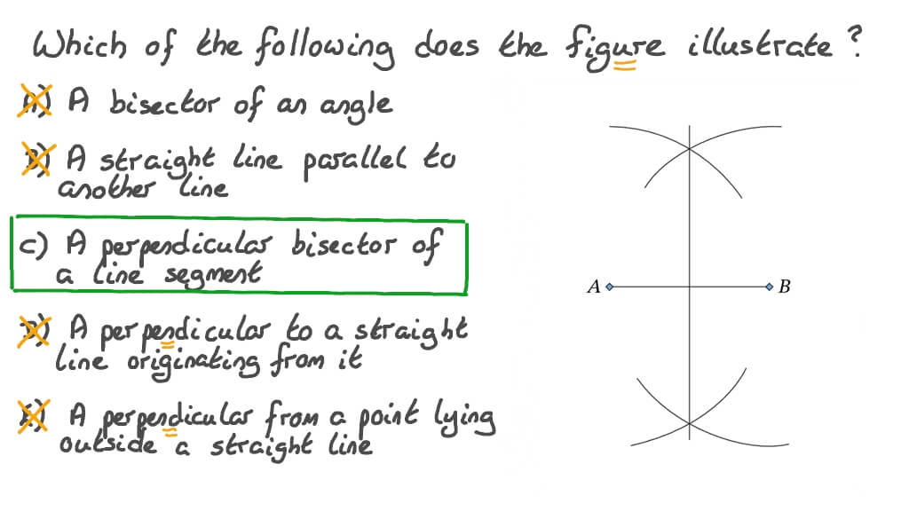Question Video: Identifying Geometric Constructions Involving ...