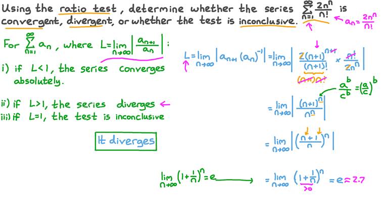 Lesson: Ratio Test | Nagwa