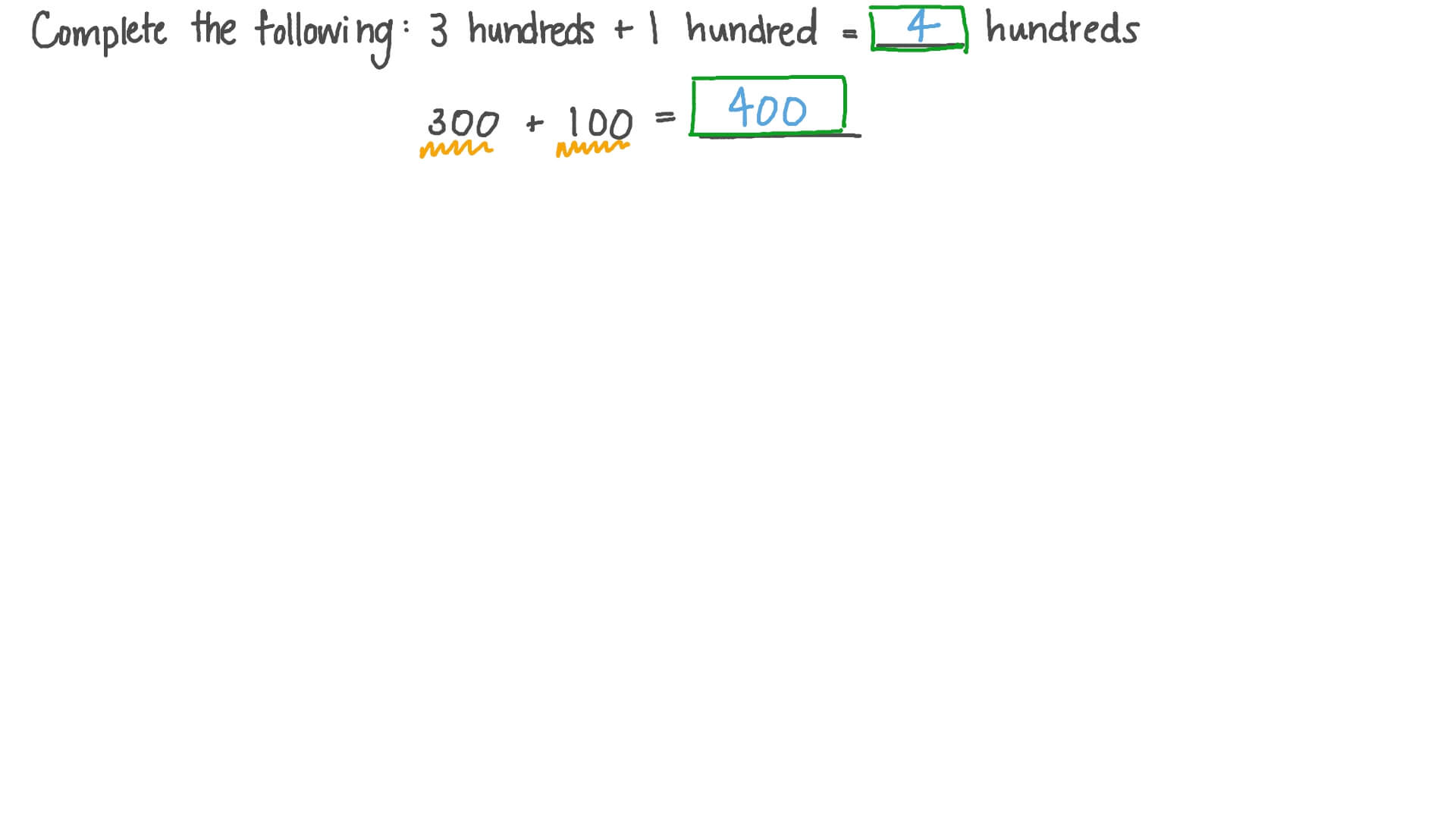 Question Video: Adding Two Numbers up to 999 in Written Form and Numerical Form | Nagwa