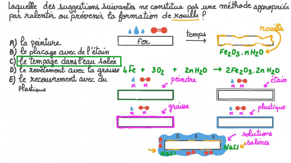 Question Video: Identifier les méthodes qui préviennent la formation de ...