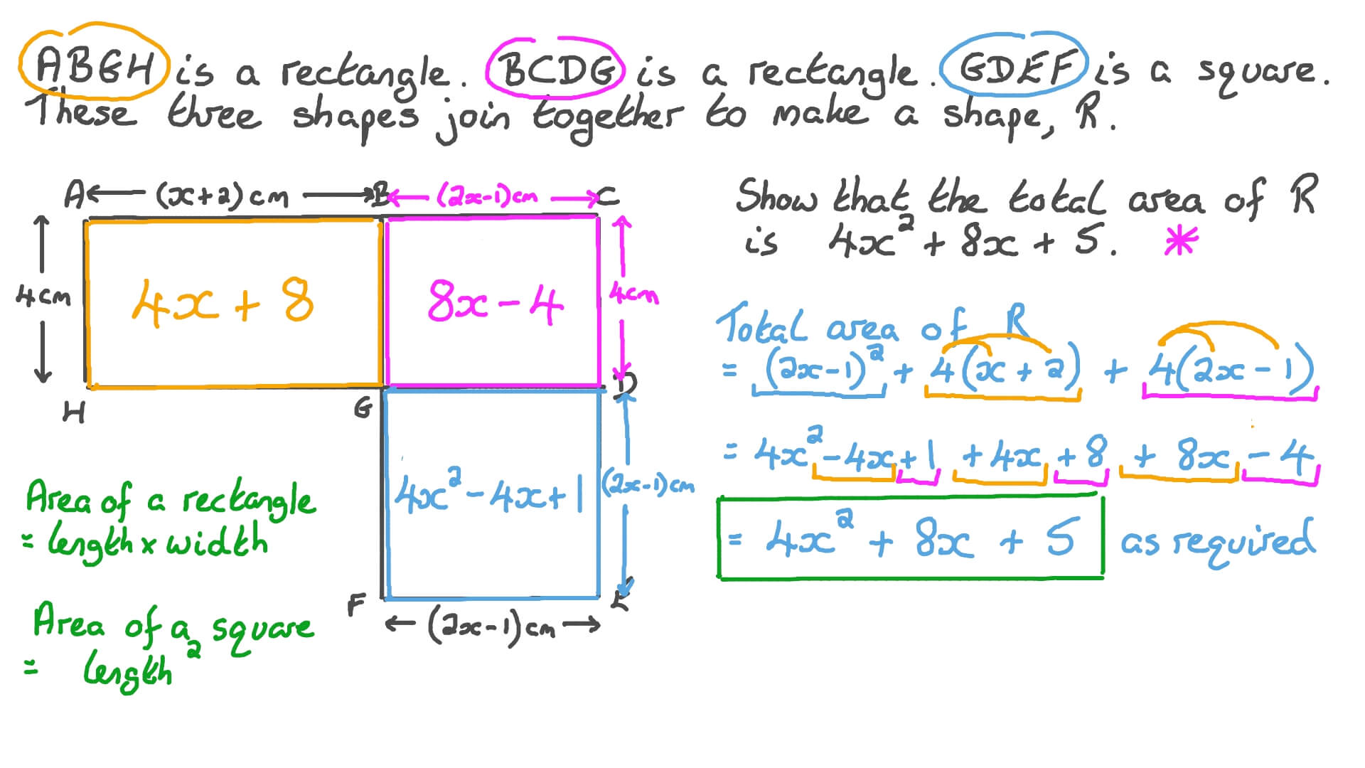 Video: AQA GCSE Mathematics Higher Tier Pack 5 • Paper 1 • Question 12 ...