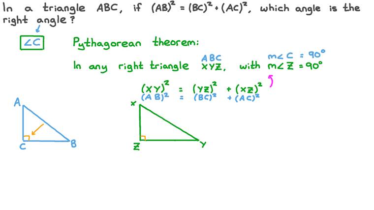 Lesson: Pythagorean Inequality Theorem | Nagwa