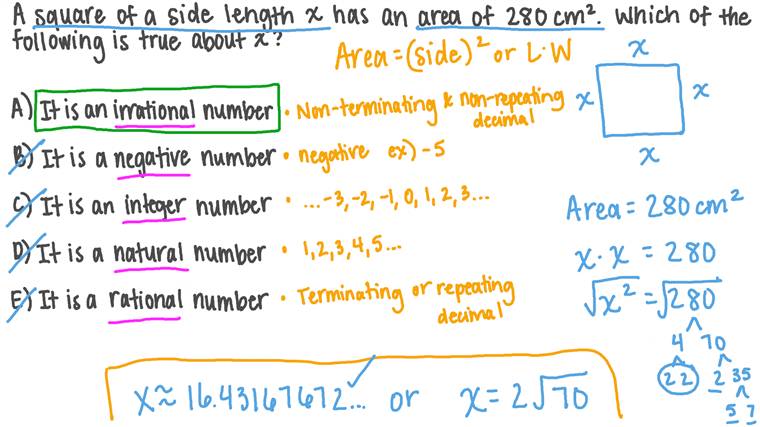 Lesson: Rational and Irrational Numbers | Nagwa