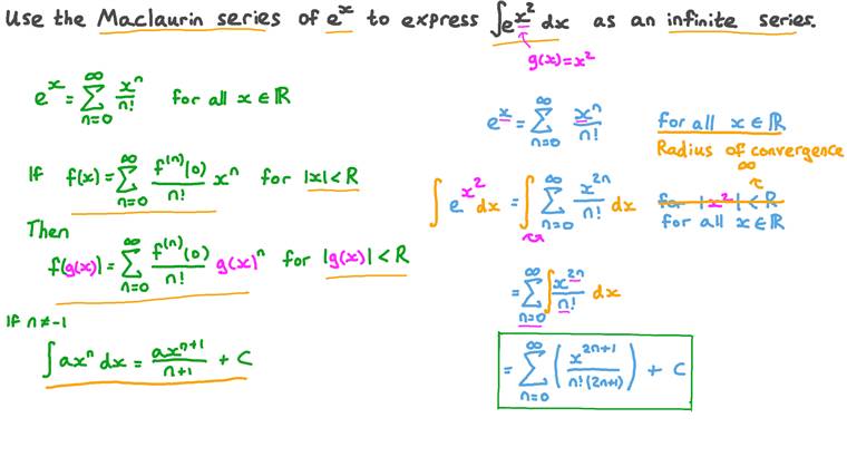 Lesson: Maclaurin and Taylor Series of Common Functions | Nagwa