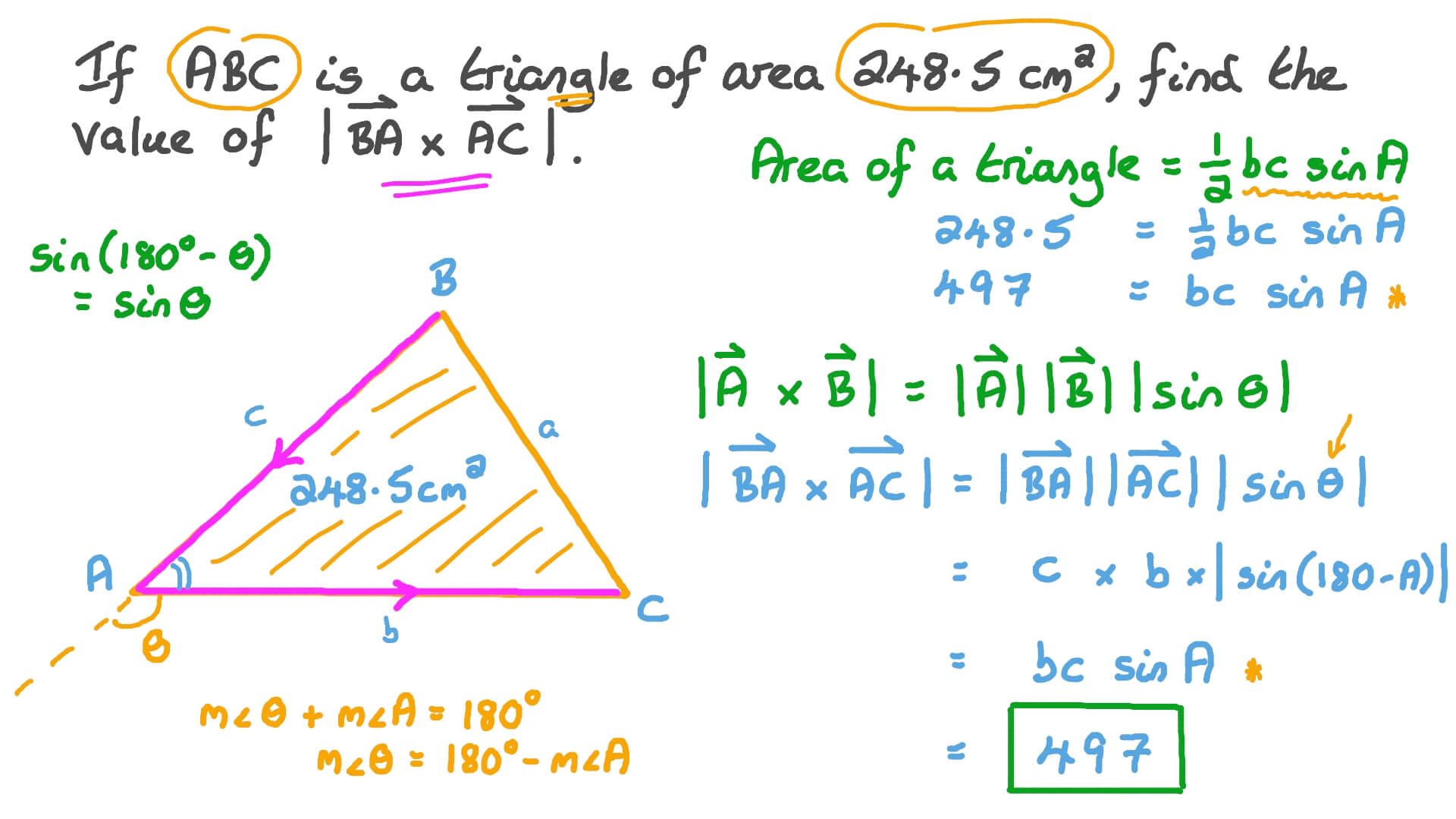 Empfangshalle Berater Verr ckt Geworden Area Of Triangle Cross Product