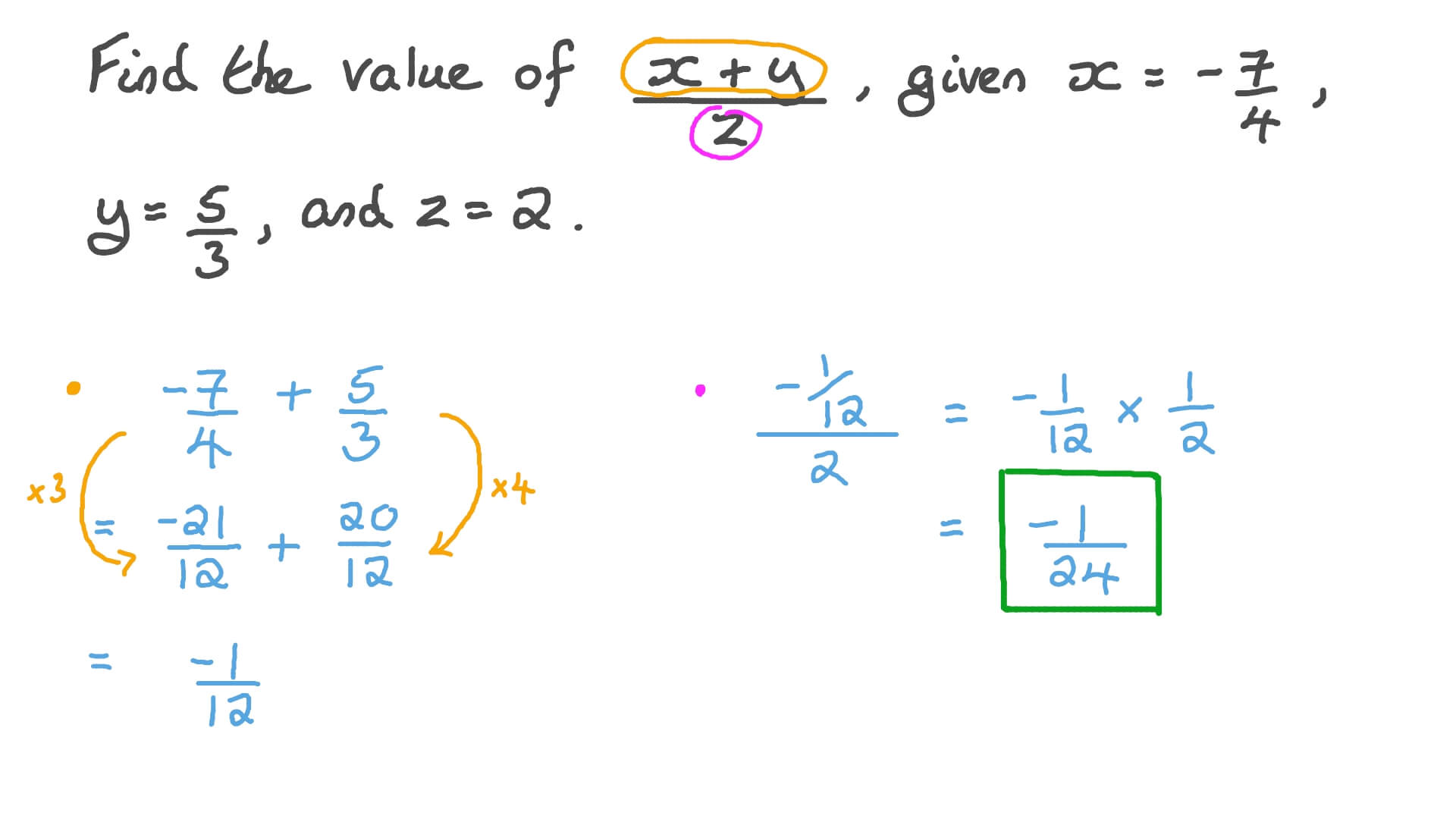 Question Video Evaluating Algebraic Expressions With Rational Numbers question-video-evaluating-algebraic-expressions-with-rational-numbers