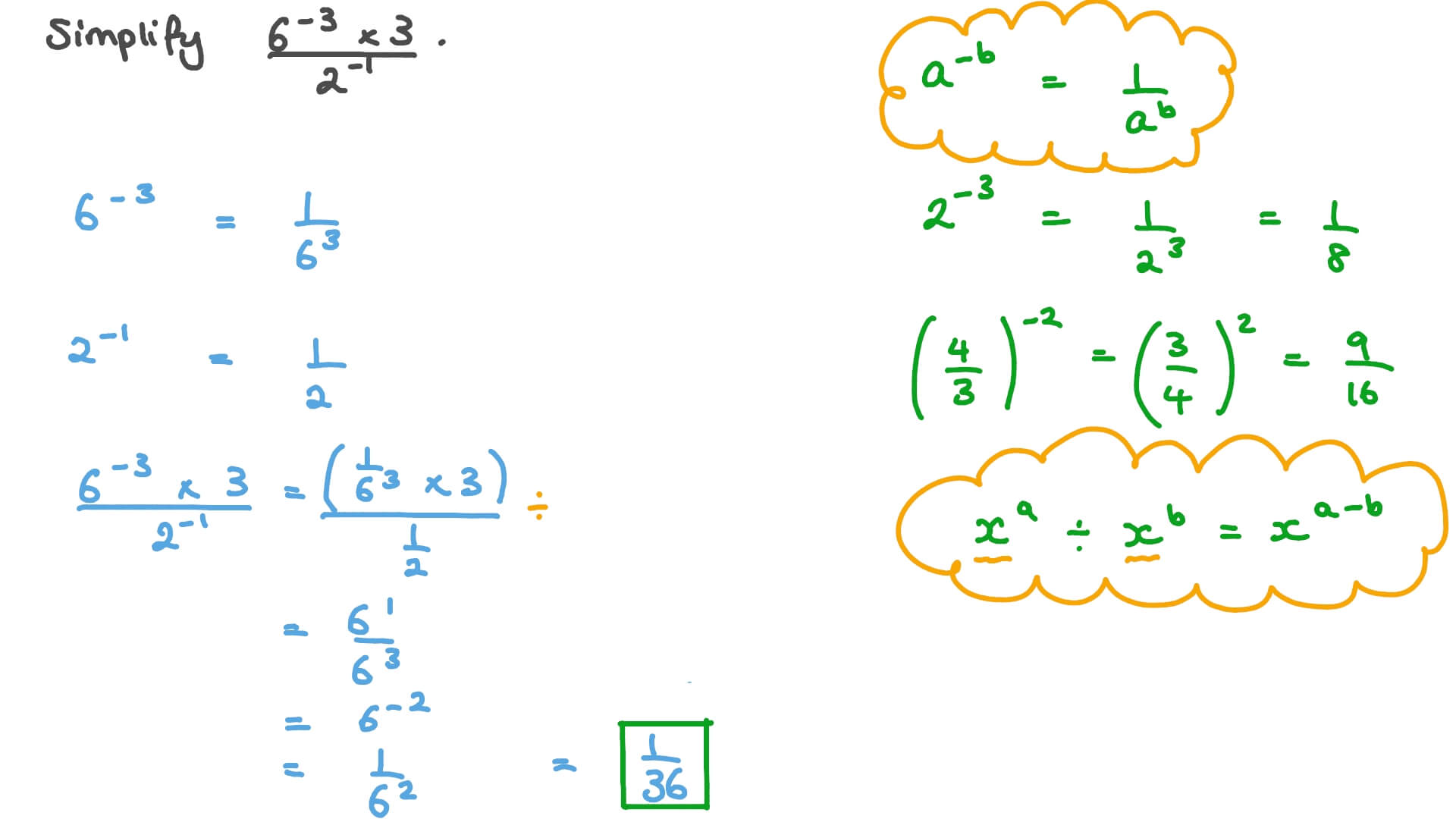 Question Video Simplifying Numerical Expressions Involving Negative