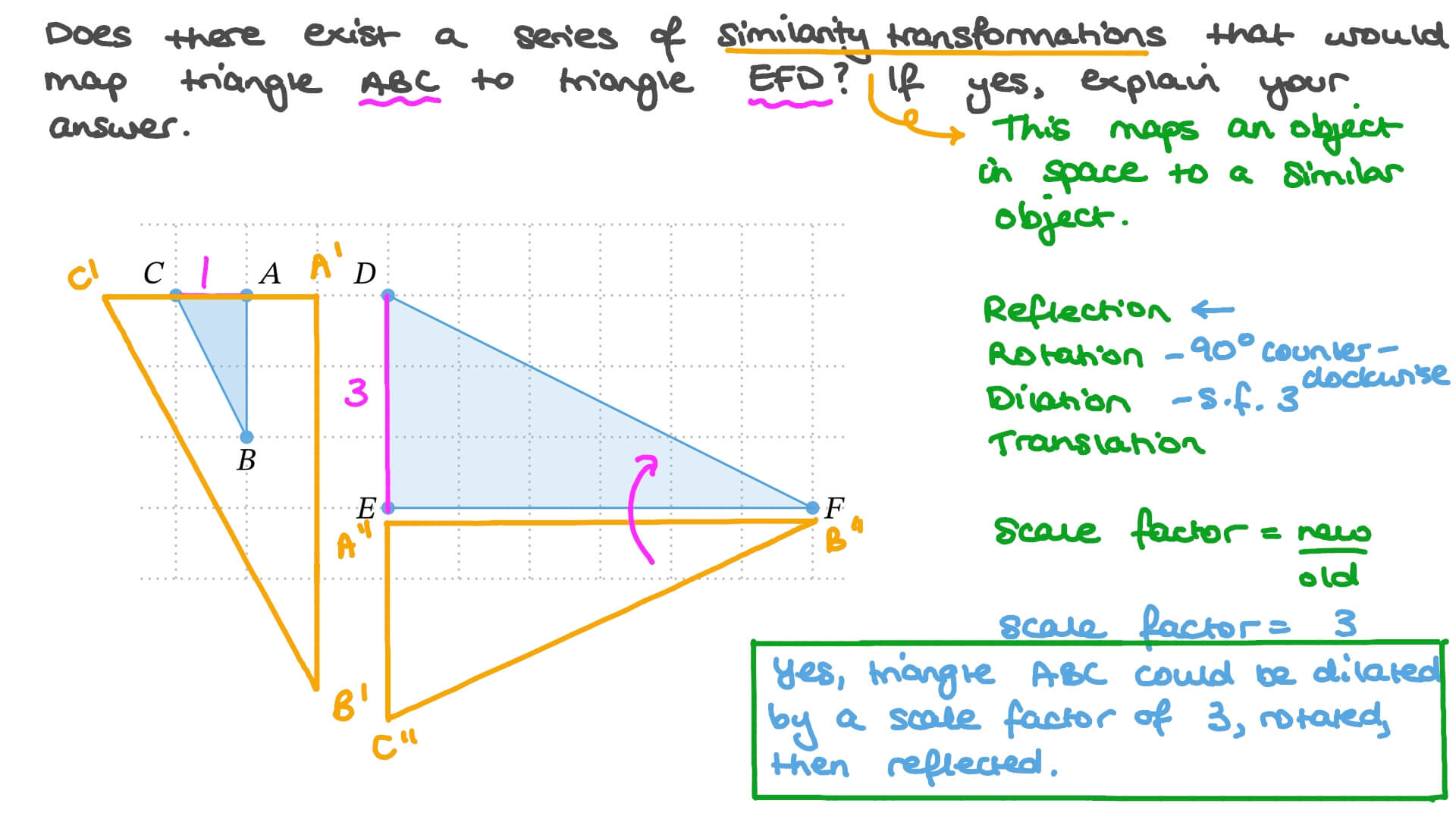 ion Video Determining Whether Two Triangles Are Similar Using