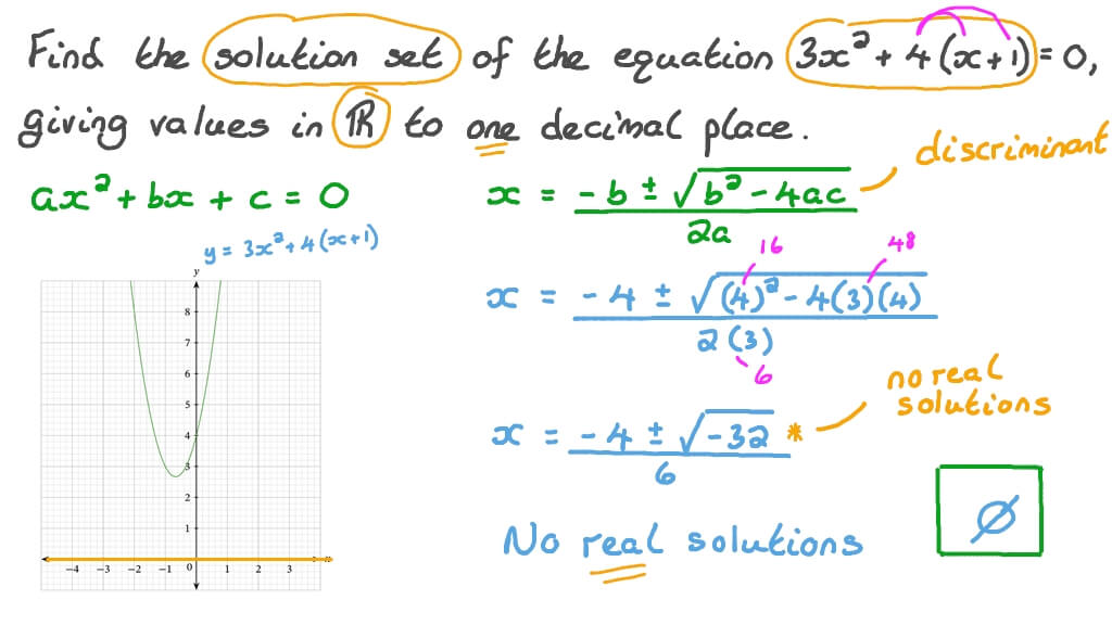 Question Video Solving Quadratic Equations By Expanding And Using The 