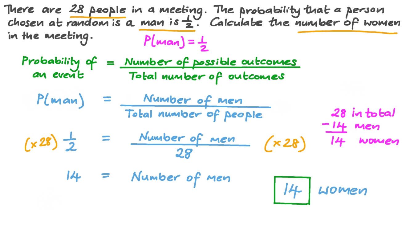 Question Video Using Theoretical Probability To Solve Problems Nagwa question-video-using-theoretical-probability-to-solve-problems-nagwa