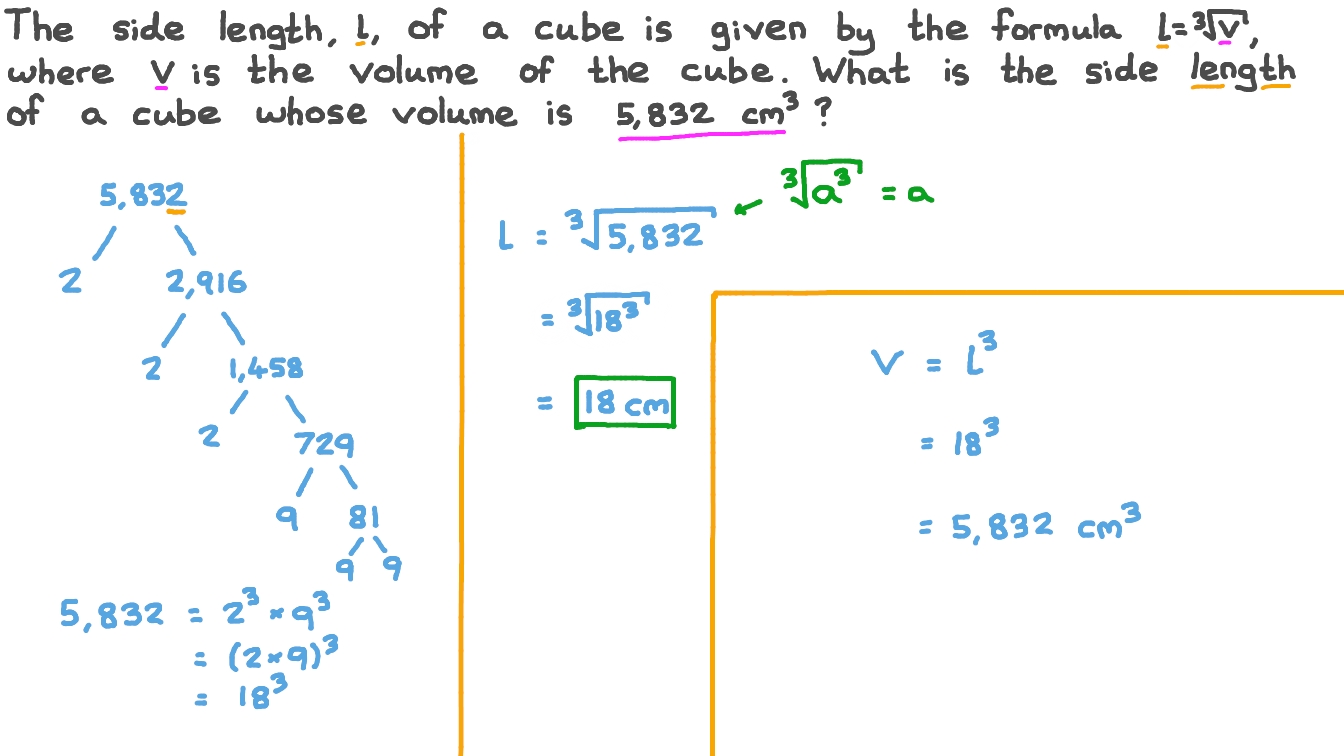 Question Video: Finding Unknowns in Given Formulas by Direct ...